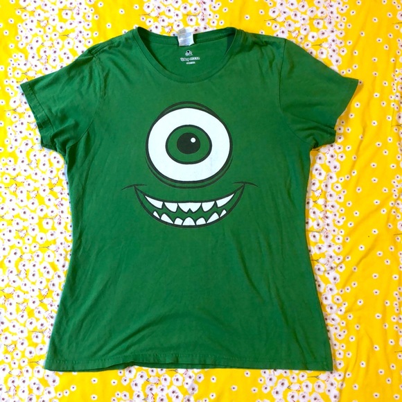 Disney | Tops | Pixar Monsters Inc Mike Wazowski Eyeball Shirt Medium ...